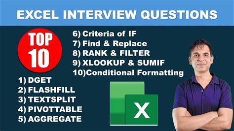 10 Excel Interview Question And Answers Job Interview In Excel