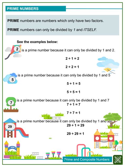 Prime And Composite Numbers Th Grade Math Worksheets