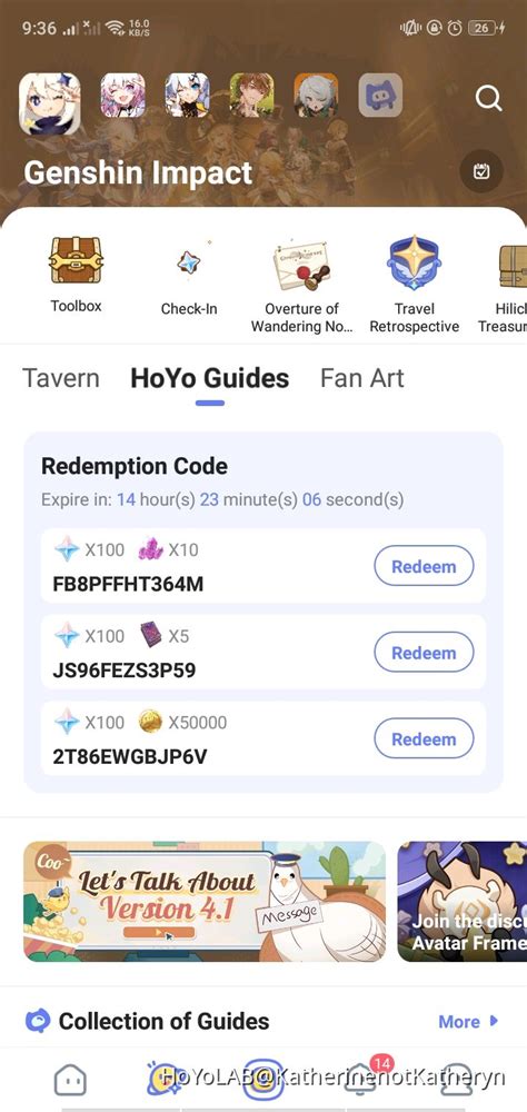 Redeem Codes Hoyolab