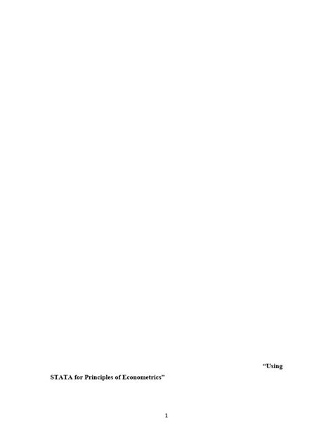 The Basics Of Stata 2020 Pdf Microsoft Excel Computer File