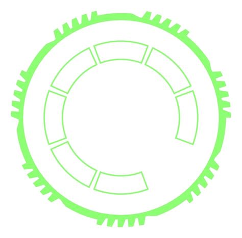 Premium Vector Green Scifi Circular Indicator In Space Game Style