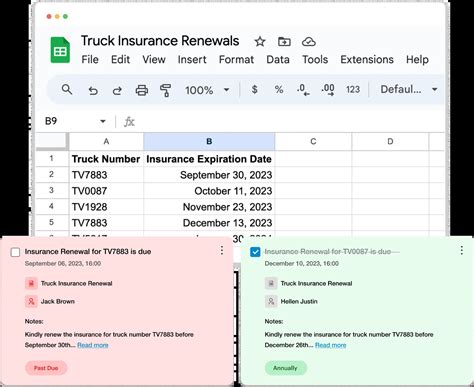 Never Miss An Expiration Or A Renewal Again