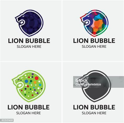 Lion Bulle Vector Icons Symbole Template Vecteurs Libres De Droits Et Plus Dimages Vectorielles