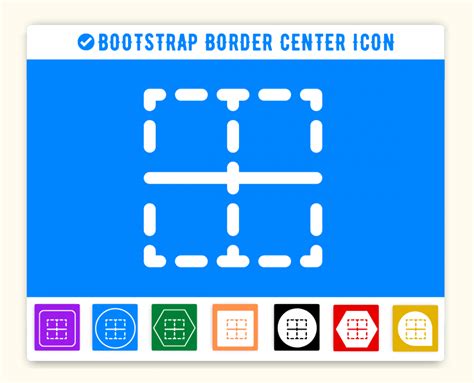 Bootstrap Border Center Icon Borderline Bi Bi Border Center Icon