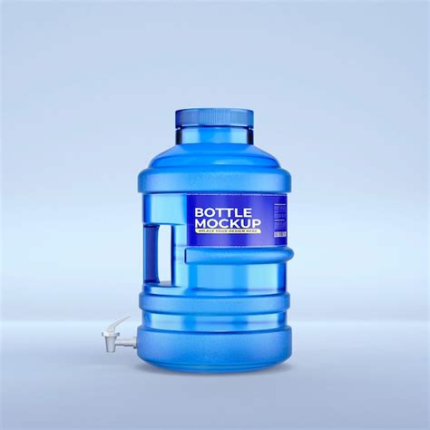 Premium Psd Big Plastic Water Bottle Mockup