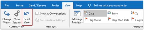 Change Inbox Folder View In Outlook