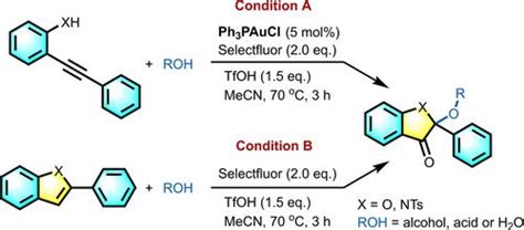 从邻炔基酚或苯并呋喃灵活合成苯并呋喃酮 European Journal Of Organic Chemistry X Mol