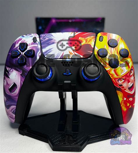 Naruto Sasuke Rgb Led Custom Wireless Controller For Ps5 Or Pc