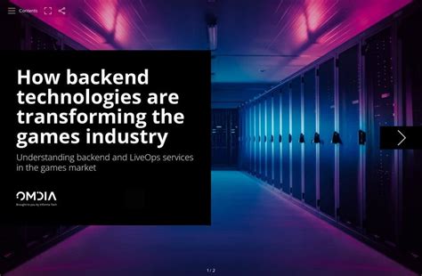 How Backend Technologies Are Transforming The Games Industry Omdia
