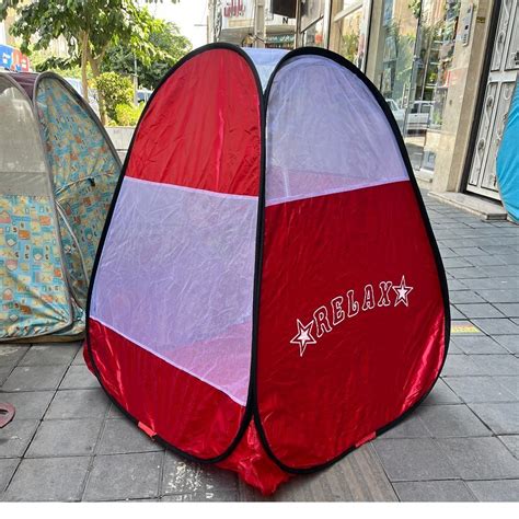 خرید و قیمت چادر بازی کودک طرح دخترانه سوفیا رنگ قرمز آسان بازشو با درب زیپی جنس شمعی کد8 از