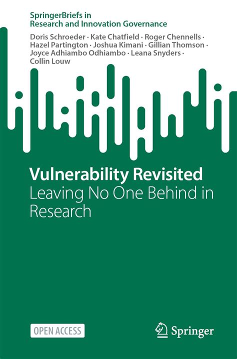 Vulnerability Revisited Leaving No One Behind In Research Springerbriefs In Research And