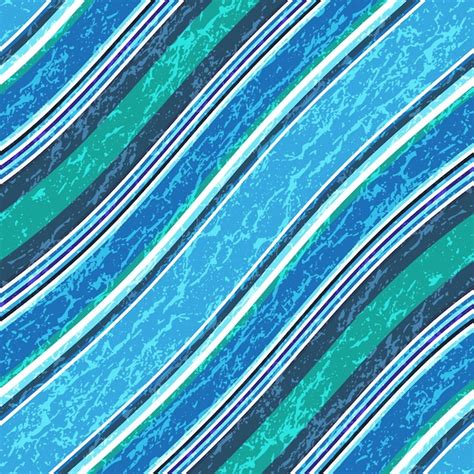 Premium Vector Seamless Vector Wave Grunge Pattern With Diagonal Stripes