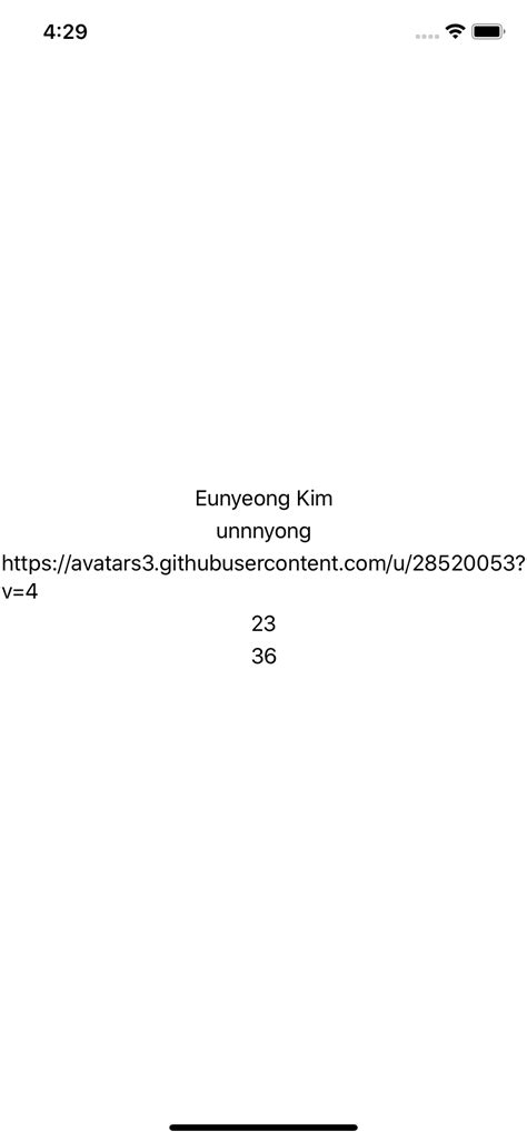 Ios Codable 을 활용해서 가져온 데이터를 Swiftui 를 활용해서 표시해보자 Unnnyong