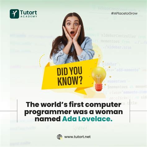 Tutort Academy On Linkedin Adalovelace Firstprogrammer