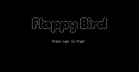 Yjl Ascii Flappy Bird By Hamik Mukelyan
