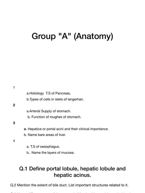 Gi Question Pdf Liver Pancreas