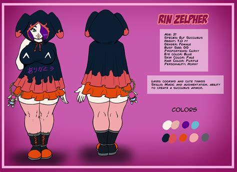 [comm] Rin Ref Sheet By Darkshadow777 Hentai Foundry