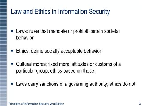 Legal Ethical And Professional Issues In Information Security Ppt