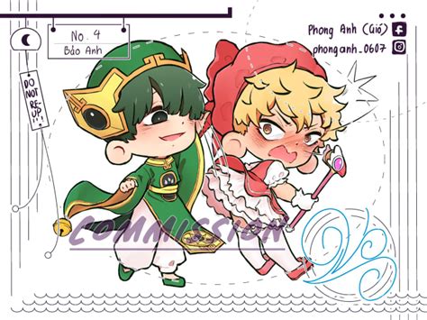 Draw Chibi Of Your Ocs And Any Character That You Requeted By Phong Anh 0607 Fiverr