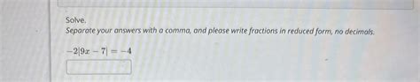 solved solve separate your answers with a comma and please