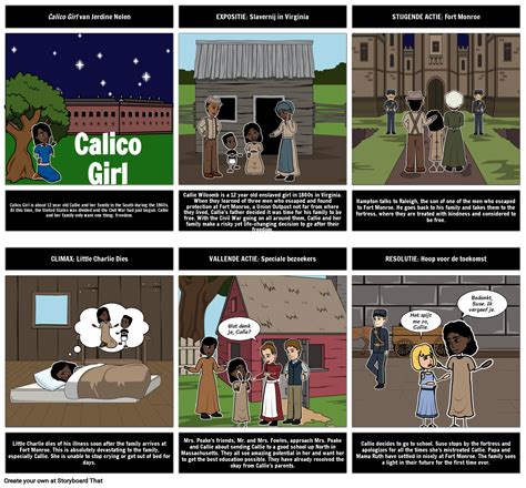 Calico Girl Voorbeeld Plotdiagram Storyboard Par Nl Examples