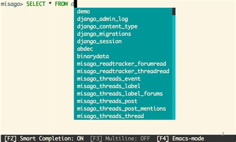 Pgcli A Postgres Cli With Autocompletion And Syntax Highlighting