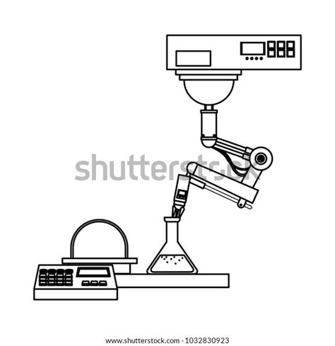 Factory Robot Arm Conveyor Stock Vector Royalty Free 1032830923 Shutterstock