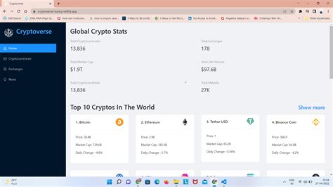 GitHub GingerDragon CryptoVerse Reactjs Project Cryptocurrency App Powered By RapidAPI