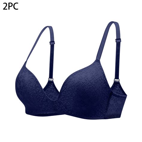 Wreesh Push Up Bras For Women Steel Free Bra Lace Breathable Gathering
