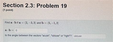 Solved Section 2 3 Problem 19 1 Point Find Ab If Chegg Com