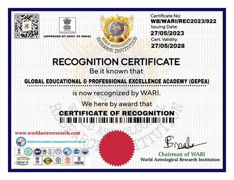 Accreditation Certificate Gepeaeu