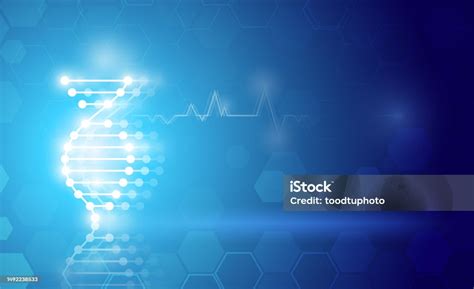 파란 빛 두뇌 및 인체 치유에 있는 추상적인 배경 기술 개념 시험 분석 클론 Dna 인간을 가진 미래 및 세계적인 국제 의학에