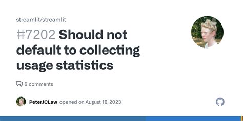 Should Not Default To Collecting Usage Statistics · Issue 7202
