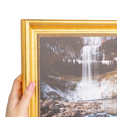 Arttoframes 13 X 19 Antique Gold Picture Frame 13x19 Inch Gold Wood