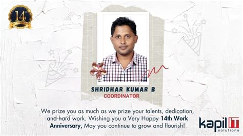 Kapil It Solutions On Linkedin Kapilit Valuedemployee Workanniversary Continuedsucess