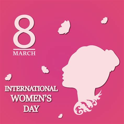 국제 여성의 날 벡터 일러스트 레이션 프리미엄 벡터