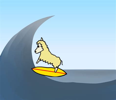 Surfing Llama By Thatlilunicorn On Deviantart