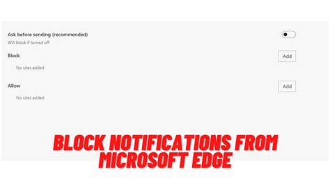 How To Block Notifications In The New Microsoft Edge Microsoft Edges Pop