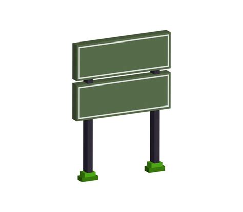 Premium Vector Three Dimensional Road Sign