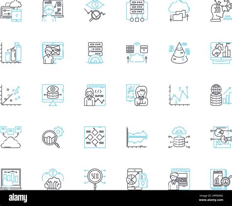 Event Planning Linear Icons Set Logistics Coordination Design Execution Catering