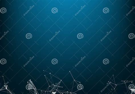 Abstract Technology Futuristic Network Computer Geometric Digital Connection Structure Stock