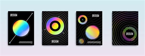 최소한의 추상적인 벡터 홀로그램 커버 디자인 서식 파일입니다 홀로 그래피 그라데이션 배경입니다 무지갯빛 다양한 색상에 대한 스톡 벡터 아트 및 기타 이미지 Istock