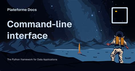 Command Line Interface Plateforme Docs
