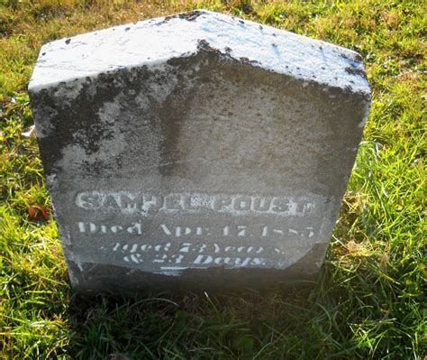 Samuel E Poust 1812 1885 Find A Grave Memorial