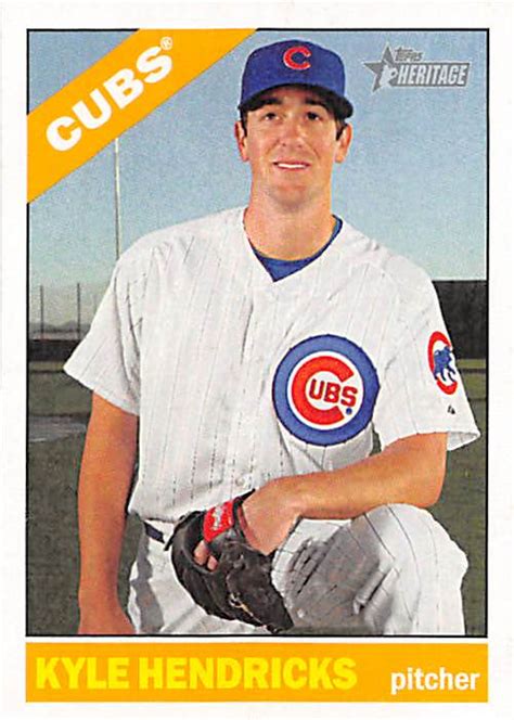 Kyle Hendricks Baseball Card Chicago Cubs World Series Champion 2015