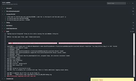 Node Js How To Increase The File Limit Of Github Actions Stack Overflow