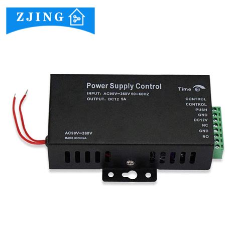 Access Control System Power Supply DC V A Output AC V Input Black White Color With Time