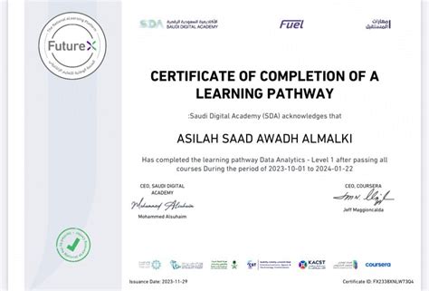 Asilah Saad On Linkedin Dataanalytics Certifications Saudidigitalacademy
