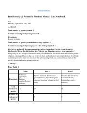 Lab Notebook Pdf Print Lab Notebook Biodiversity Scientific Method Virtual Lab Notebook N A