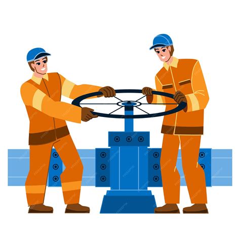 Premium Vector Pipeline Workers Vector Premium Vector Pipeline Workers Vector
